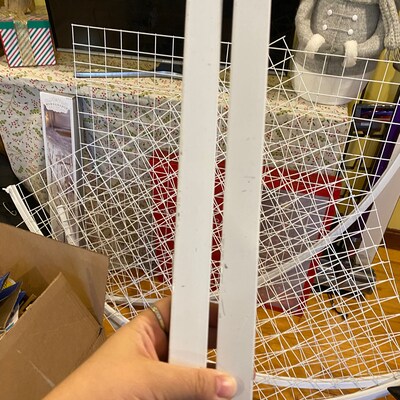 6 FT Round Grid Wedding Backdrop Balloons Arch Wedding Backdrop Mesh ...