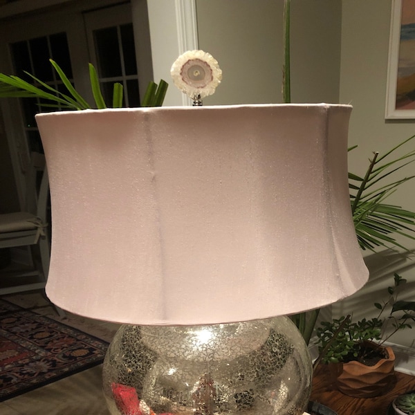 Finials for Lamps - Crystal Slice Lamp Finial - White Crystal Lamp ...