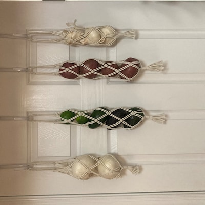 Macrame Produce Sleeve for Garlic, Onions, Avocados, Lemons, Potatoes ...