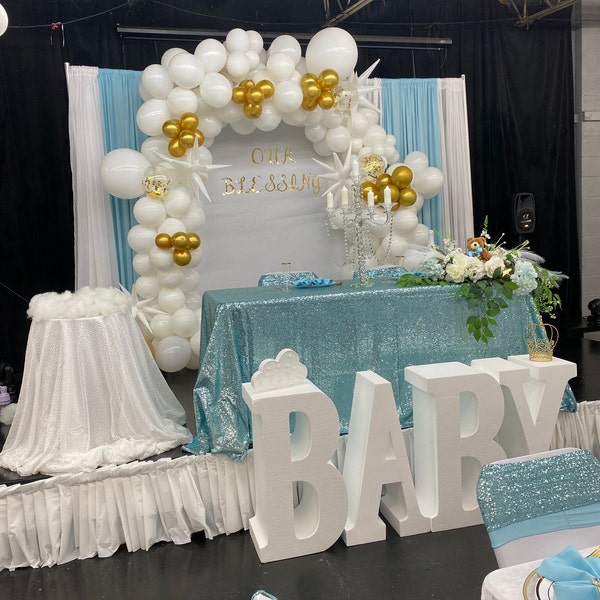 Big Foam Letters Baby Foam Letters, Perfect Baby Shower Decor,table ...