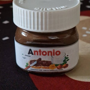 Personalised Nutella Label With Message, Digital Nutella Jar Label ...