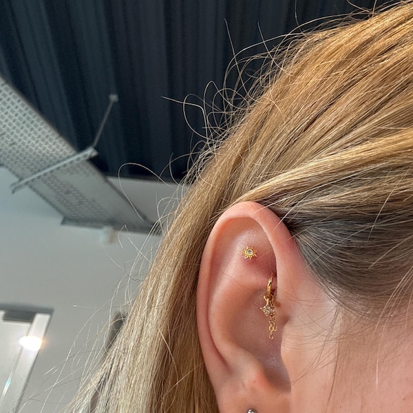 Dainty Wish Upon a Star Rook 6mm 8mm 16g 18g 20g 316L Surgical Steel ...