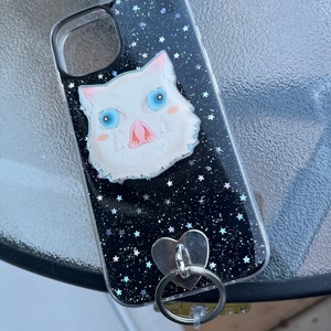 IPhone 15 Celestial Space Astronomy Case With Holographic Stars Glitter ...