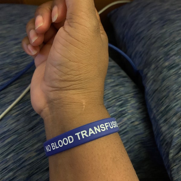 No Blood Transfusion Silicone Adult Medical Alert Bracelets Set of 3 - Etsy