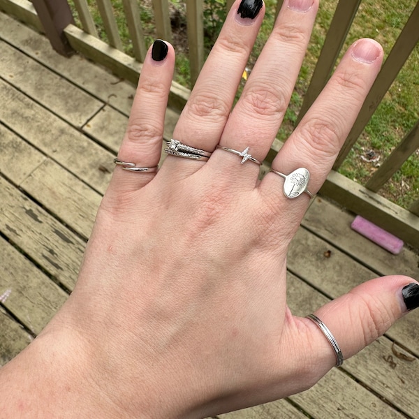 Gold Band, Simple Ring, Minimalist Ring, Dainty Ring, Plain Ring ...