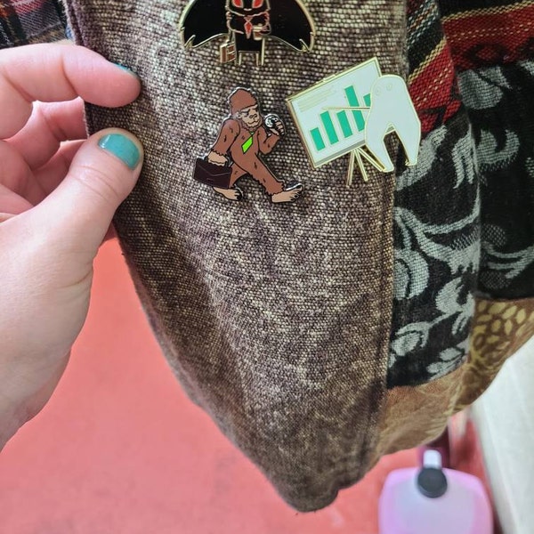 Cryptid Business Enamel Pins - Etsy