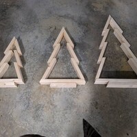 2x4 Christmas Tree Plans, Wood Christmas Tree Blueprint, DIY Christmas ...