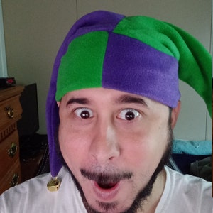 Night Cap Navy Blue Pointed Handmade Nightcap With Pompom | Etsy