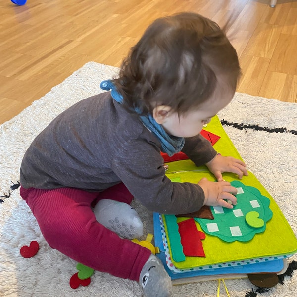 Quiet Book Toddler, Busy Book, Felt Montessori Book, Activity Sensory ...