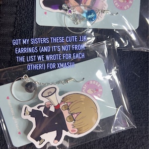 Cursed Speech Sorcerer Anime Inspired Earrings - Etsy