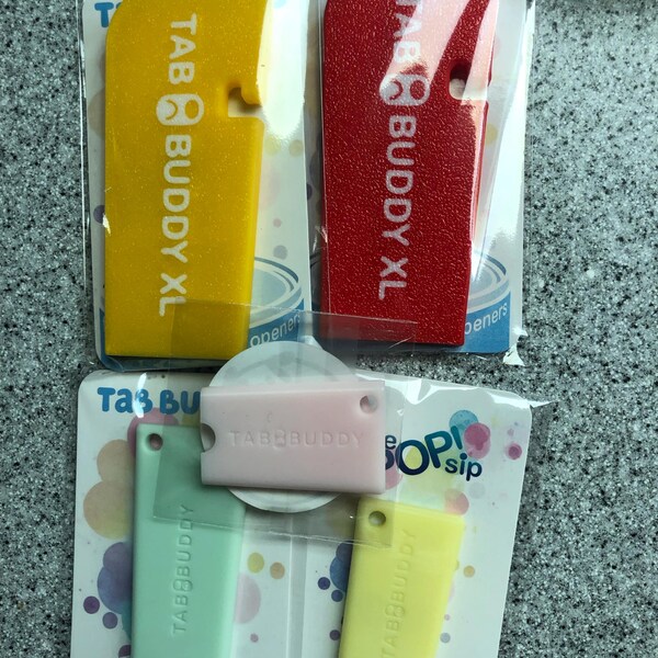Tab Buddy XL Colors- Food Can Tab Opener Help for Long Nails, Sore ...