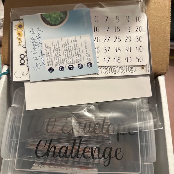 10K Savings Challenge Kit | Money Saving Challenge | 100 Envelope ...
