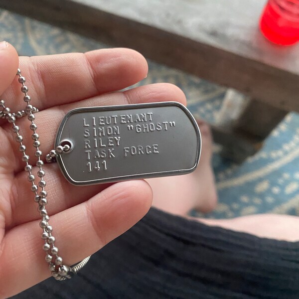 Simon 'ghost' Riley US Military Dog Tag Set With Personalised Text. - Etsy