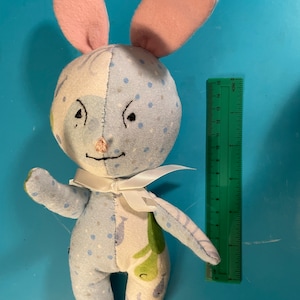 Bunny Rabbit Sewing Pattern, Miniature Clothing, Softie Doll Pattern ...