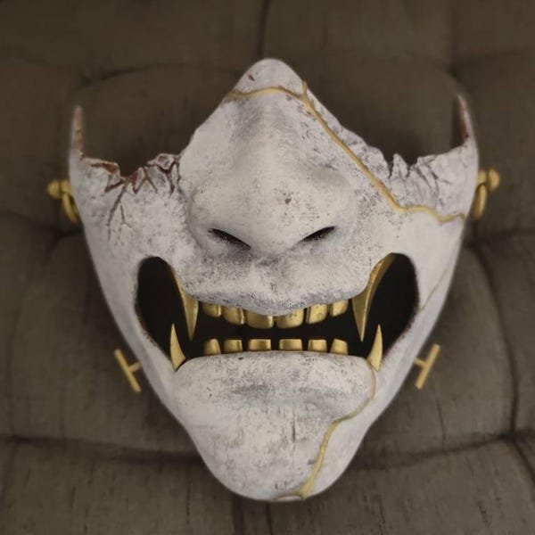 Ghost of Yotei Atsu’s Oni Mask 3D Printed Replica - Etsy