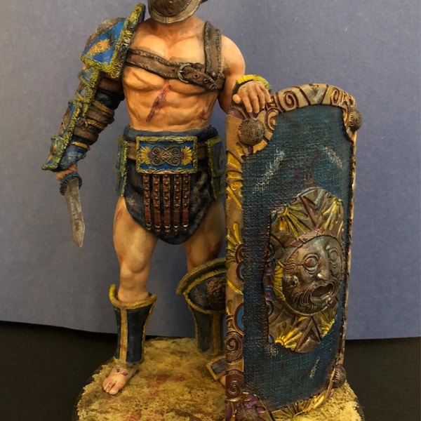 Aztec Sun Champion Fantasy Figure 3D Resin Printed Model Kit Scale From ...
