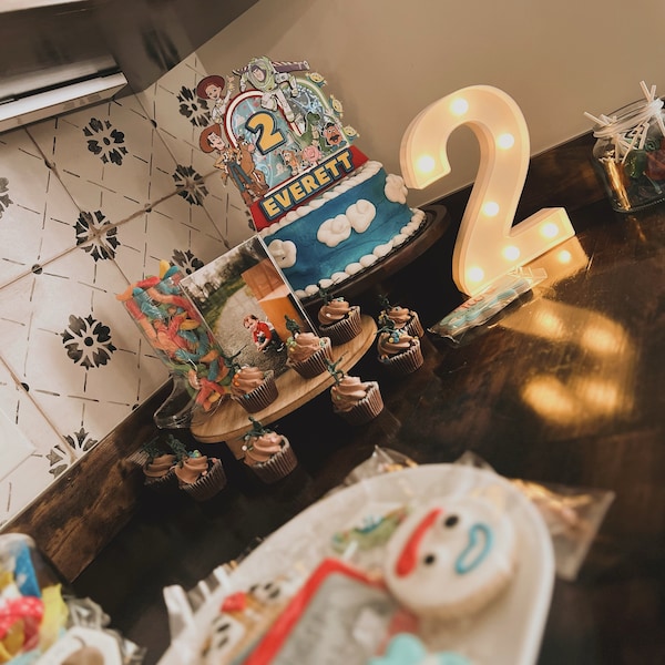 Toy Story Shaker Cake Topper, Woody & Buzz Cake Topper, Toy Story ...