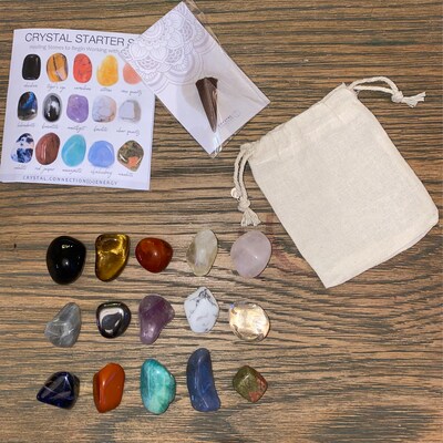 STARTER Crystals Set Beginner Crystals and Stones Wellbeing Stones ...