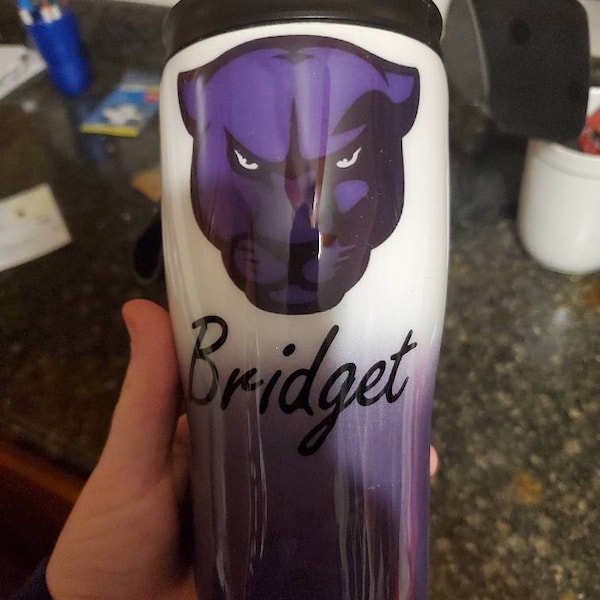 Team Spirit Personalized High School Mascot Tumbler Cup, Elementary ...