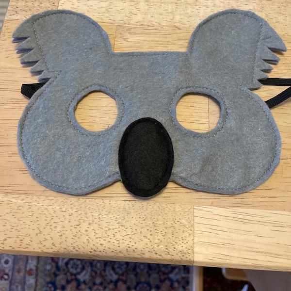 Kids Felt Koala Mask, Dressing up Outfit, Elastic Koala Mask ...