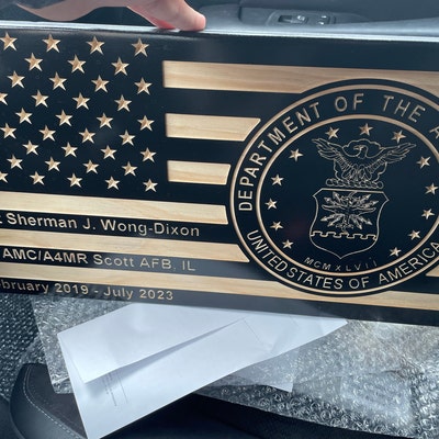 Personalized Wood Engraved Military Wall Plaques Army Navy - Etsy