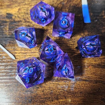 Liquid Core Dragon Dice Dice Set for Dnd Gifts , Glittering Galaxy ...