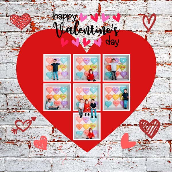 9 Box Photography Template, Collage for in the Box Photography, Inside ...