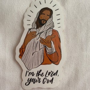 I'm the Lord Your God Jesus's Illustration Bible Stickers Christian ...