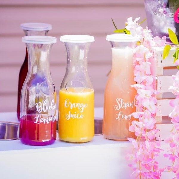Juice Tags for Mimosa Bar, Greenery Bridal Shower Mimosa Bar Tags ...