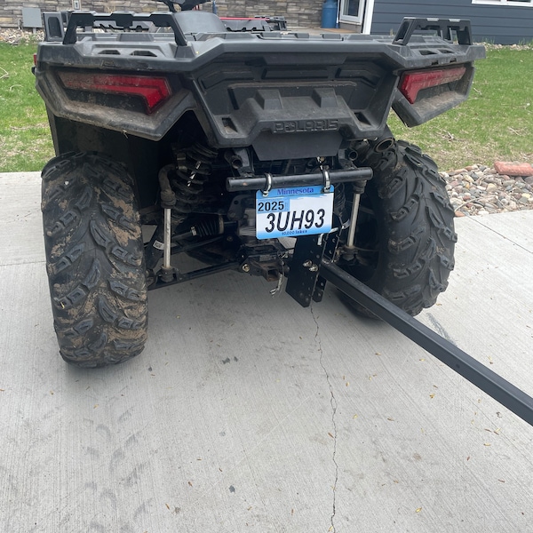 New** Black Minnesota ATV License Plate MN A.T.V./UTV **free Shipping ...