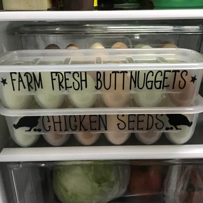 Funny Egg Container, Reusable Egg Container, Plastic Egg Carton, Punny ...