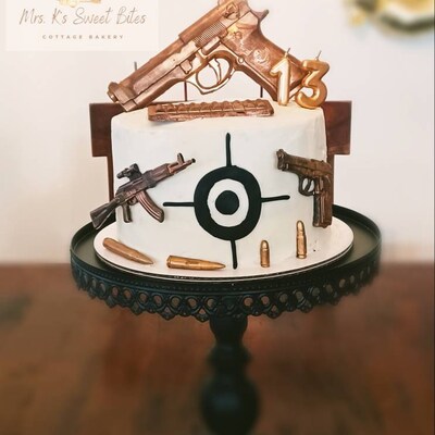 GUN MOLD another Side, Gun & Bullets Chocolate Mold, Soap Mold, Hunter ...