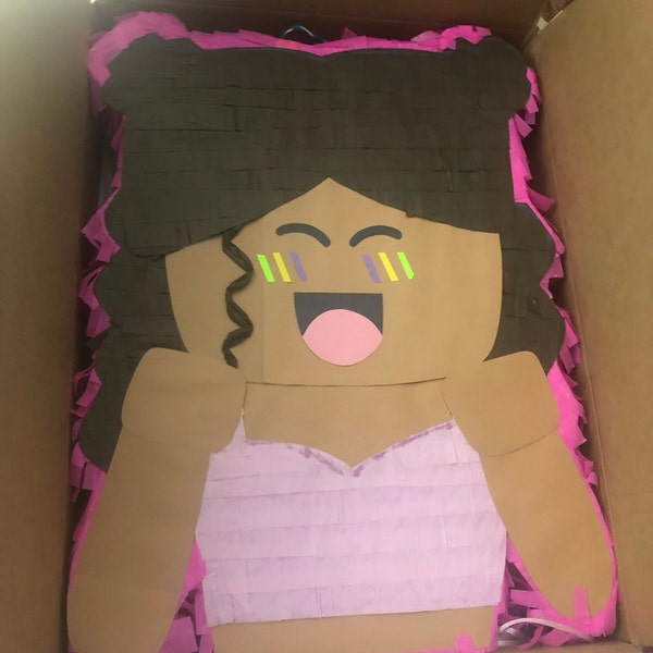 Roblox Girl Inspired Pinata Roblox Party Supplies - Etsy