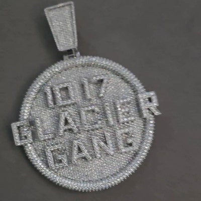 Iced Out Logo Hip Hop Pendant for Men, Iced Out Custom Letter Pendant ...