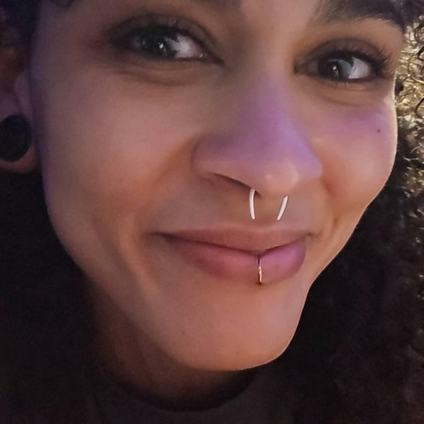 100% Organic Navel Spike. Unique Buffalo Horn Organic Navel Piercing ...