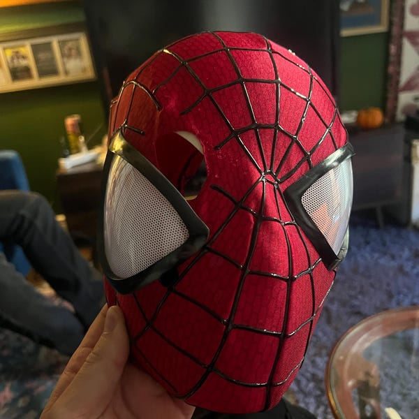 Spider Man Mask, Black Toby Mask, Cosplay Mask, Halloween Gift ...