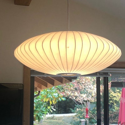 Mid Century Bubble Discus Pendant Lamp - Etsy