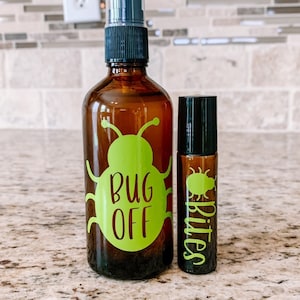 Bug Spray Label, Bug off Label, Essential Oil Labels, Bug Spray Decal ...