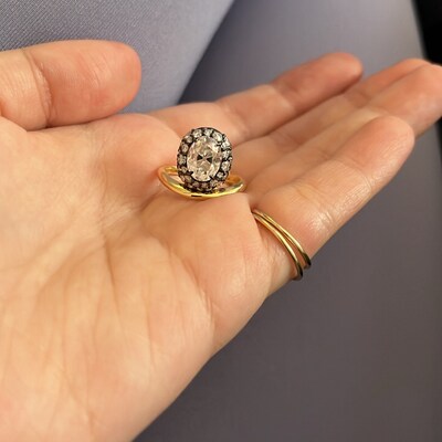 Square Halo Wedding Ring Guard ,moissanite Diamond Solitaire Engagement ...