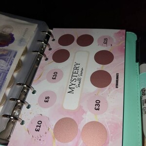 Sweetie Treats Savings Challenge Printable for Cash Stuffing A6 Budget ...