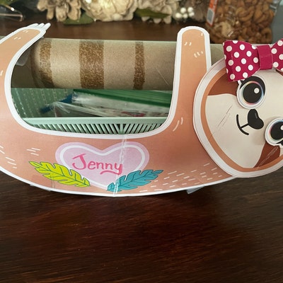 Sloth Printable Box Kit DIY Valentine Box Decor Kit for Valentine's Day ...