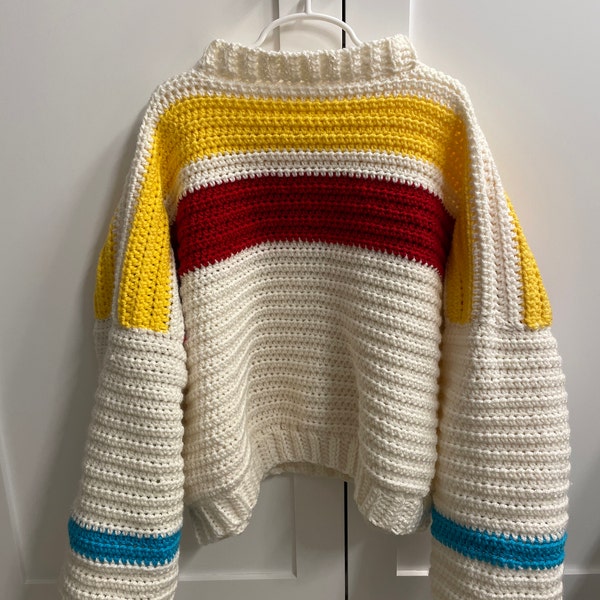 Crochet Pattern - Adventure Sweaters, 7 in 1, Size Inclusive, Simple, Quick, Beginner Friendly ...