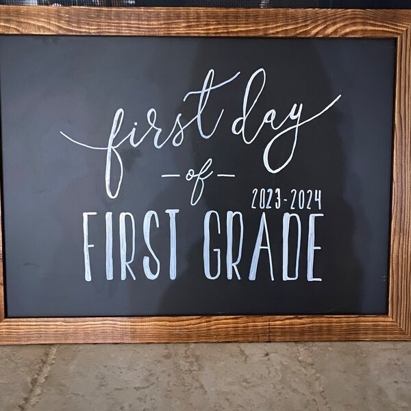 First Day of First Grade Sign, 1st Grade Sign, First Day of School ...