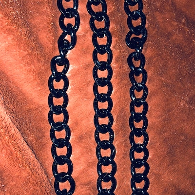 Gunmetal Chain/ Chain Sold by the Yard/ Fashion Chain/ Shiny Finish/ 3/ ...