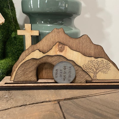 Hidden Jesus Wood Plaque, Minimalist Jesus Word Art, Laser Cut ...