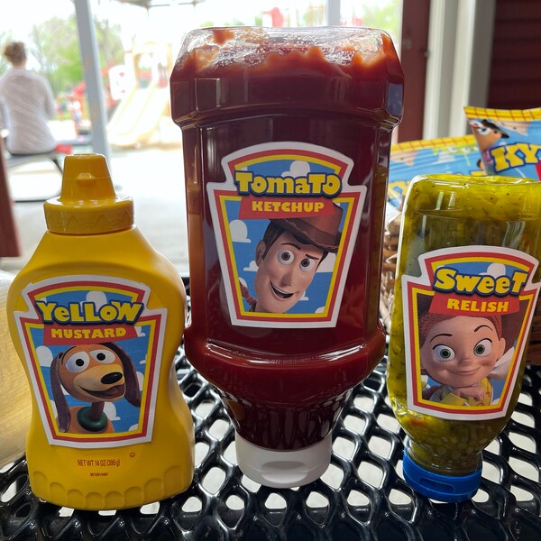 Toy Story Condiments Label, Printable Toy Story Condiments Label, Toy ...