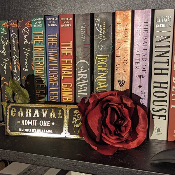 Caraval Foil Bookmark, Legendary, Finale, Bookish, Bookstagram, Book ...