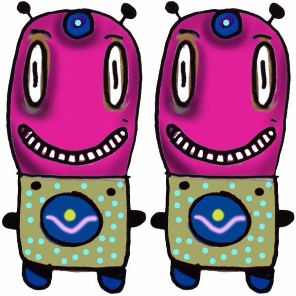 Love Bots: a Tiny Domino Robot That Loves You Unconditionally. Art That ...