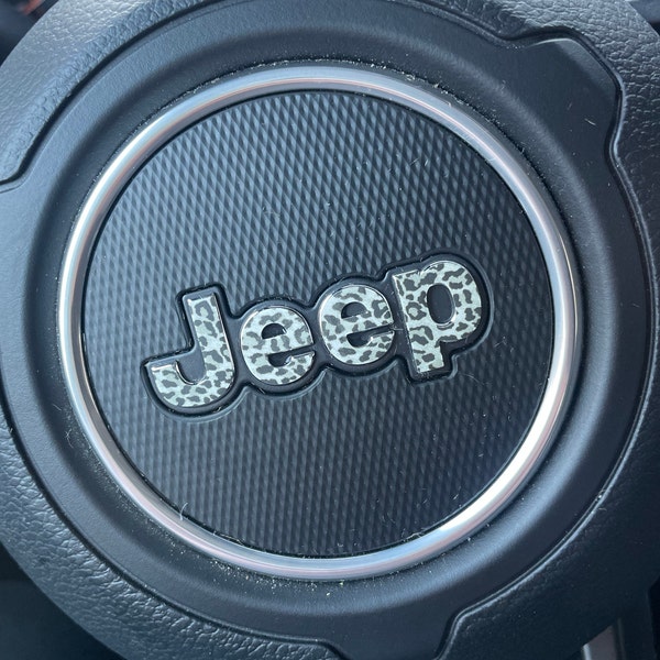 Animal Print Jeep Steering Wheel Sticker Decal, Wrangler JK, JL ...
