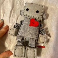 Baby Robot in a Diaper With Pacifier Pick Boy or Girl Pink, Blue ...